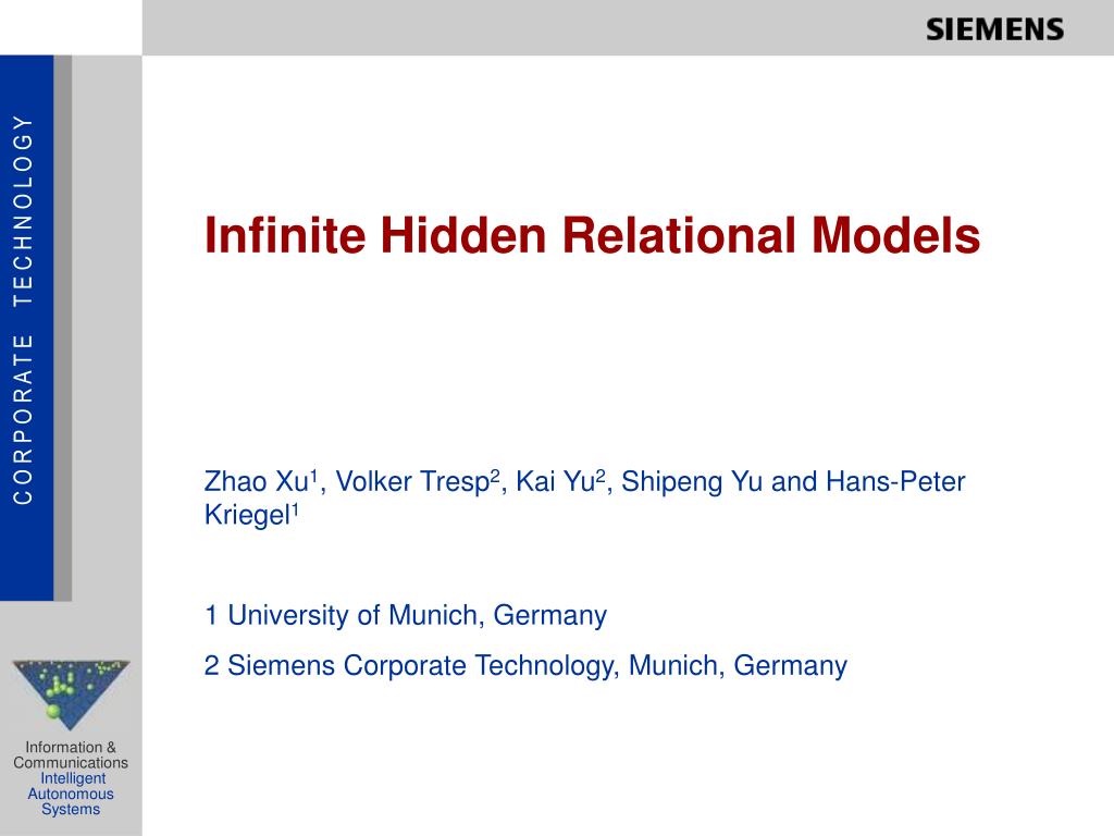 PPT - Infinite Hidden Relational Models PowerPoint Presentation, free ...