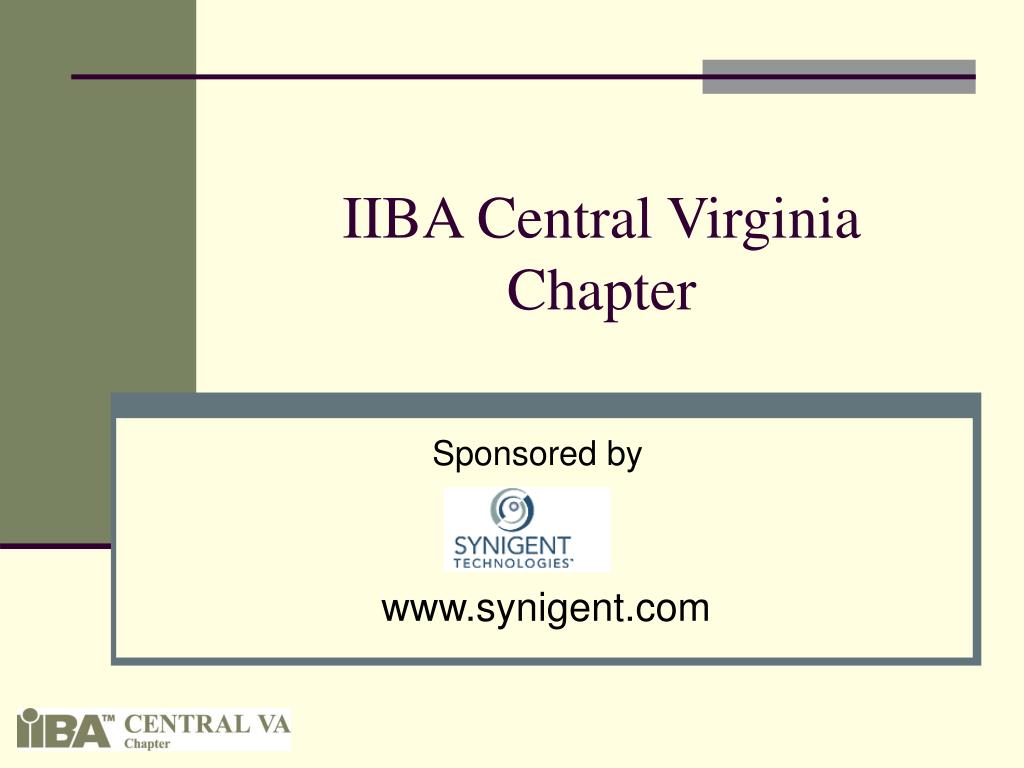 PPT - IIBA Central Virginia Chapter PowerPoint Presentation, free ...