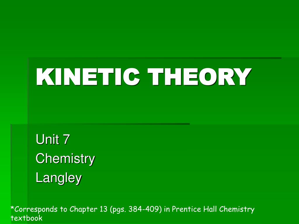 PPT - KINETIC THEORY PowerPoint Presentation, free download - ID:1003833