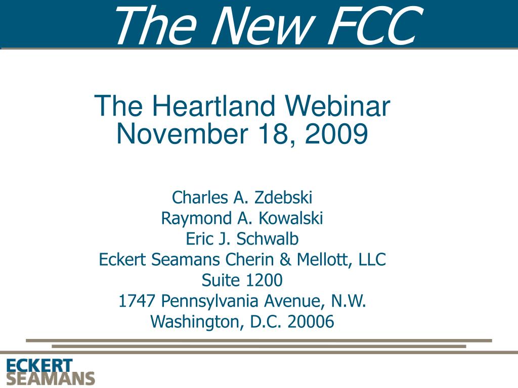 PPT - The New FCC PowerPoint Presentation, free download - ID:1004778