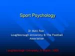 PPT - INTRODUCTION TO SPORT PSYCHOLOGY PowerPoint Presentation, free ...