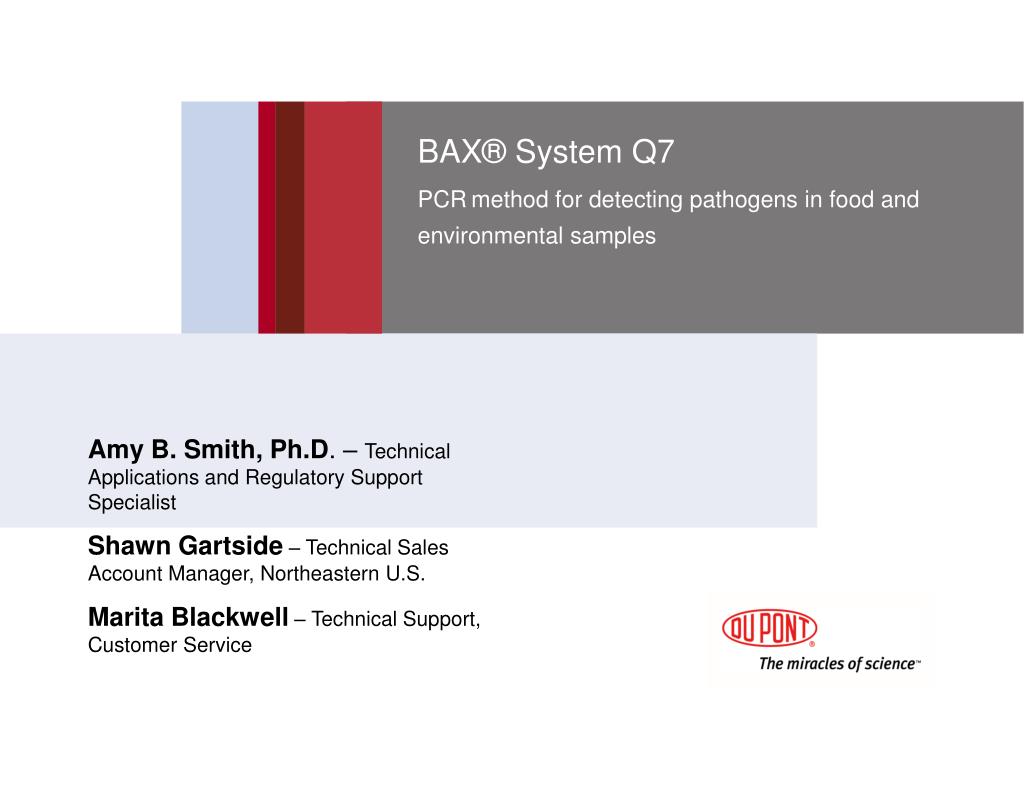 PPT - BAX® System Q7 PowerPoint Presentation, free download - ID:1008493