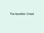 PPT - THE APOSTLES’ CREED PowerPoint Presentation, free download - ID ...