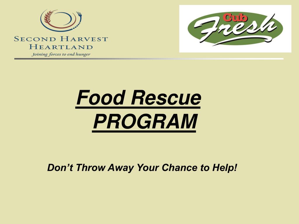 PPT - Food Rescue PROGRAM PowerPoint Presentation, free download - ID ...