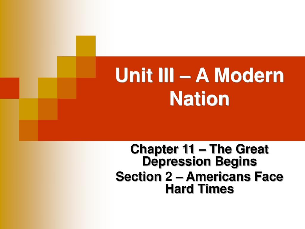 PPT - Unit III – A Modern Nation PowerPoint Presentation, free download ...