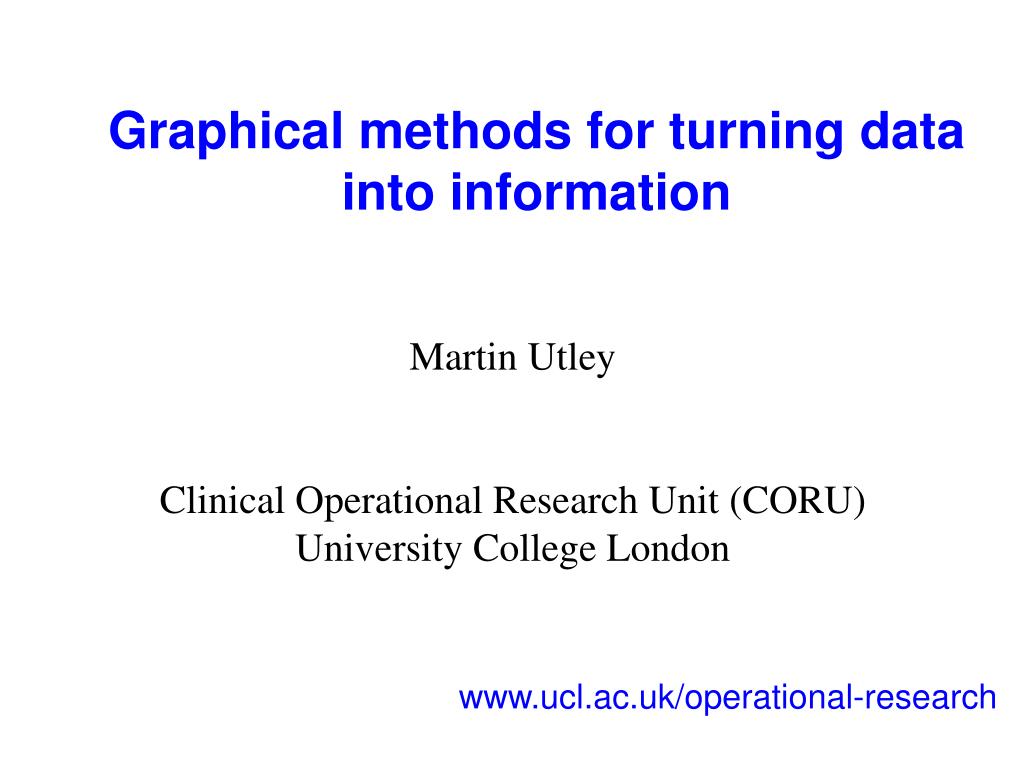 PPT - Graphical methods for turning data into information PowerPoint ...