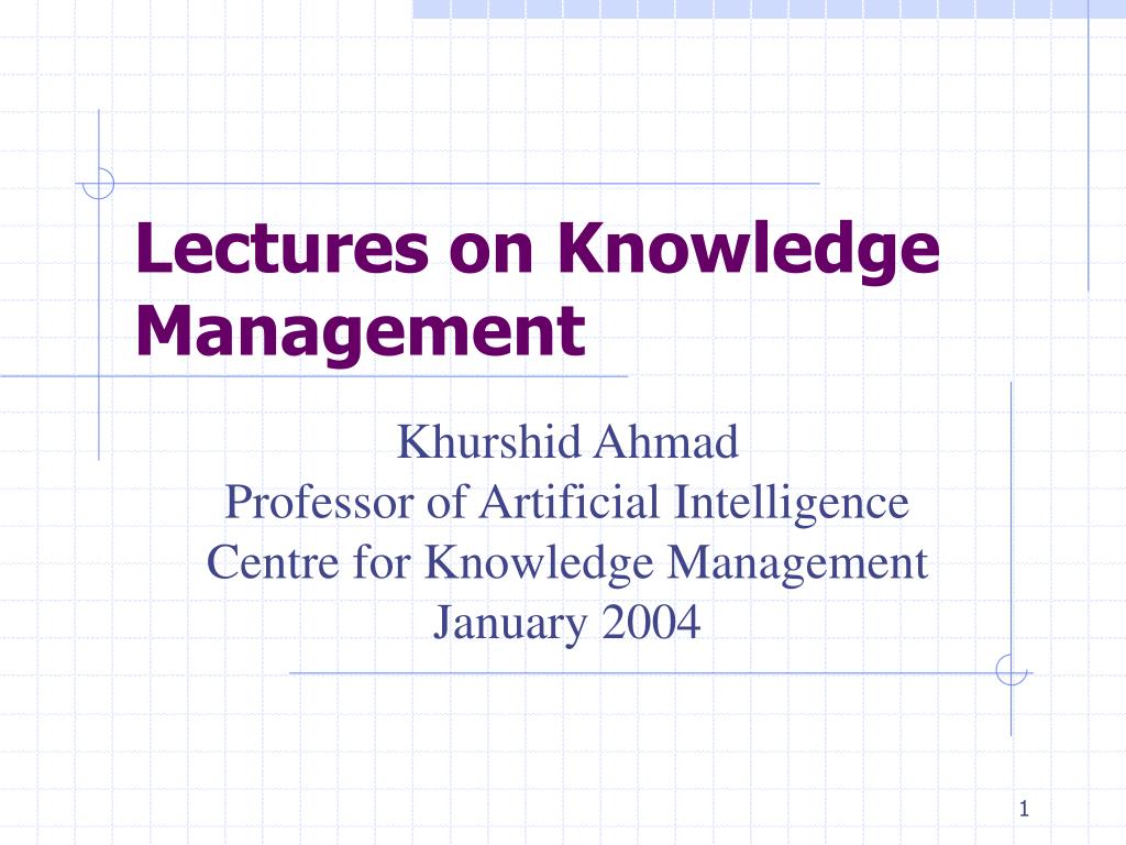 PPT - Lectures on Knowledge Management PowerPoint Presentation, free ...