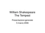 PPT - The Tempest by William Shakespeare PowerPoint Presentation, free ...
