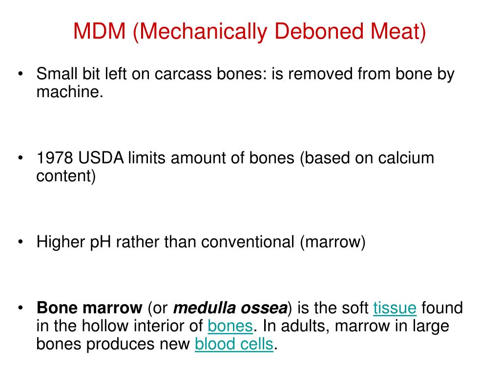 PPT - MDM (Mechanically Deboned Meat) PowerPoint Presentation, free ...