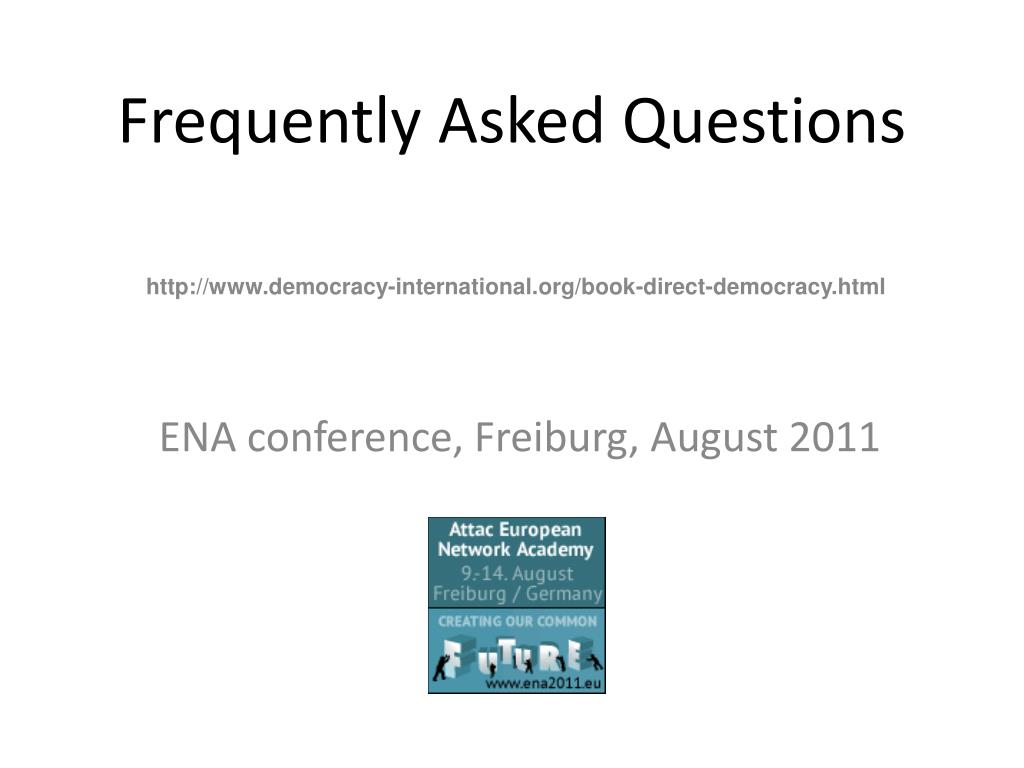 PPT - Frequently Asked Questions PowerPoint Presentation, free download ...
