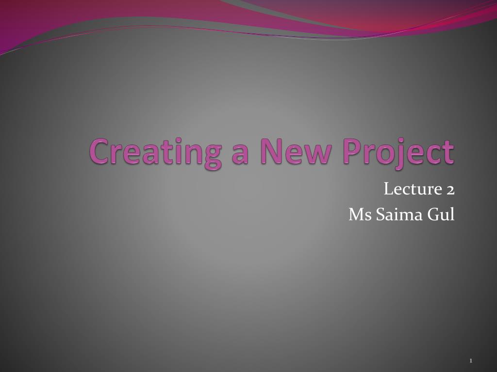 PPT - Creating a New Project PowerPoint Presentation, free download ...