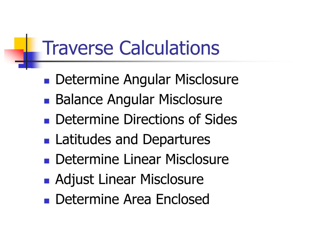 PPT - Traverse Calculations PowerPoint Presentation, free download - ID ...