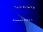 PPT - Protein threading PowerPoint Presentation, free download - ID:765157