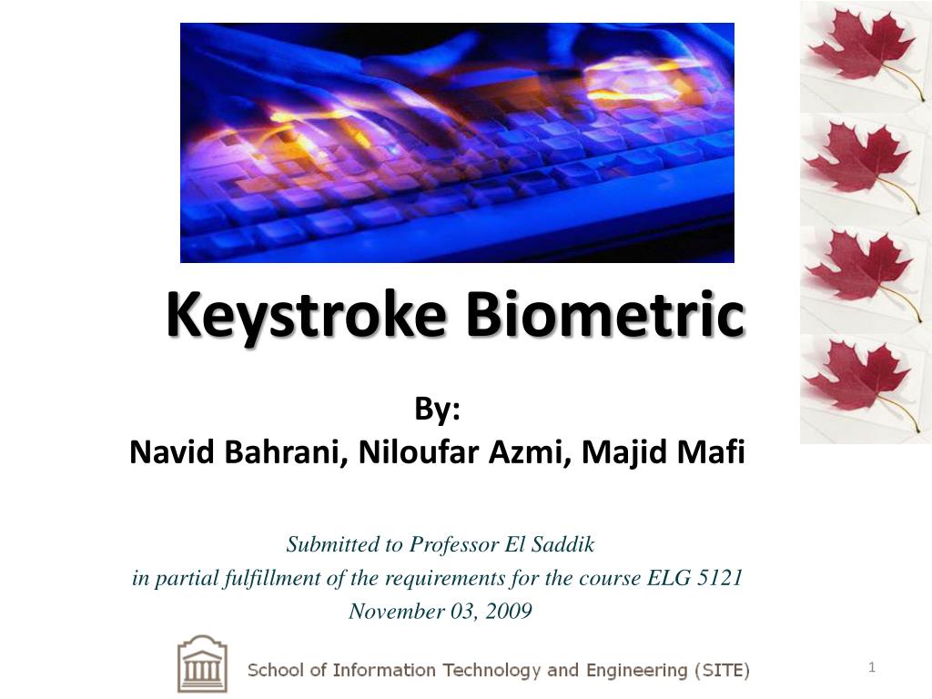 PPT - Keystroke Biometric PowerPoint Presentation, free download - ID ...