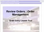 PPT - Order Management PowerPoint Presentation, free download - ID:2557562