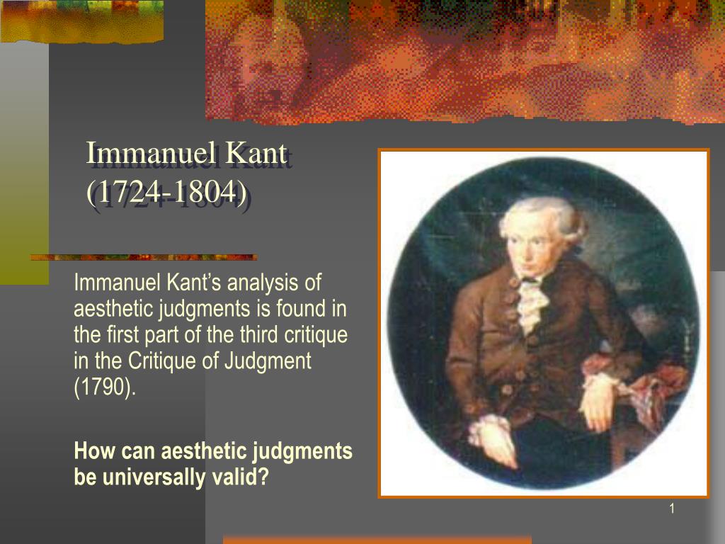 PPT - Immanuel Kant (1724-1804) PowerPoint Presentation, free download ...