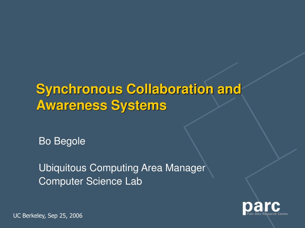 PPT - Synchronous Collaboration and Awareness Systems PowerPoint ...