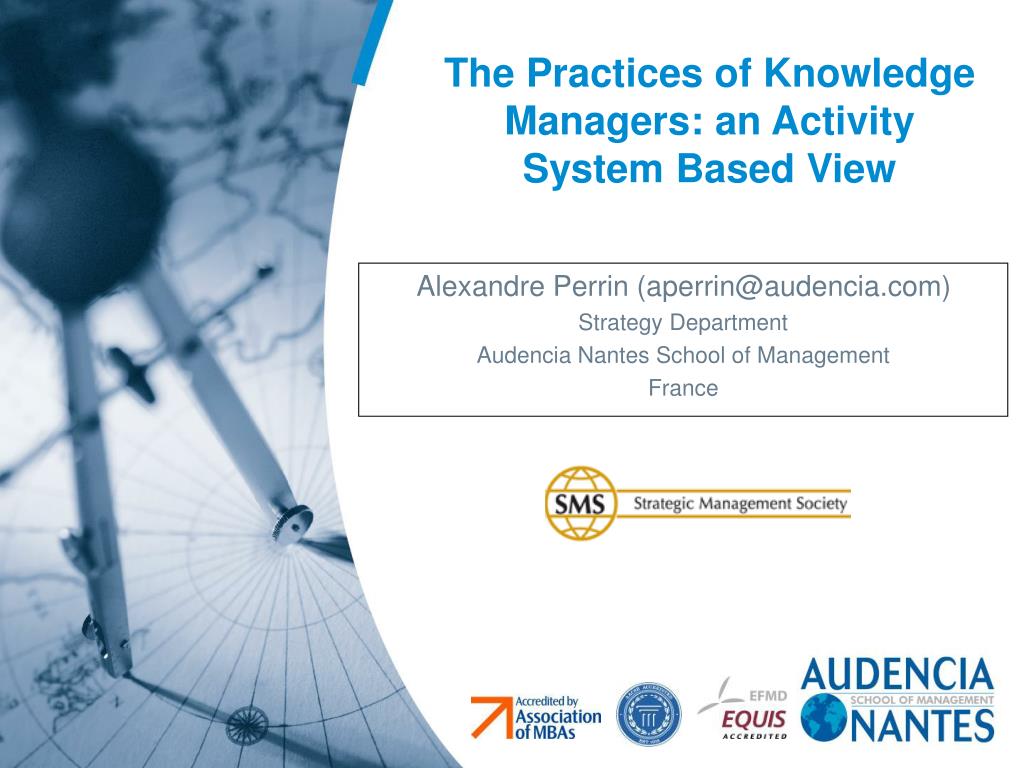 PPT - The Practices of Knowledge Managers: an Activity System Based ...