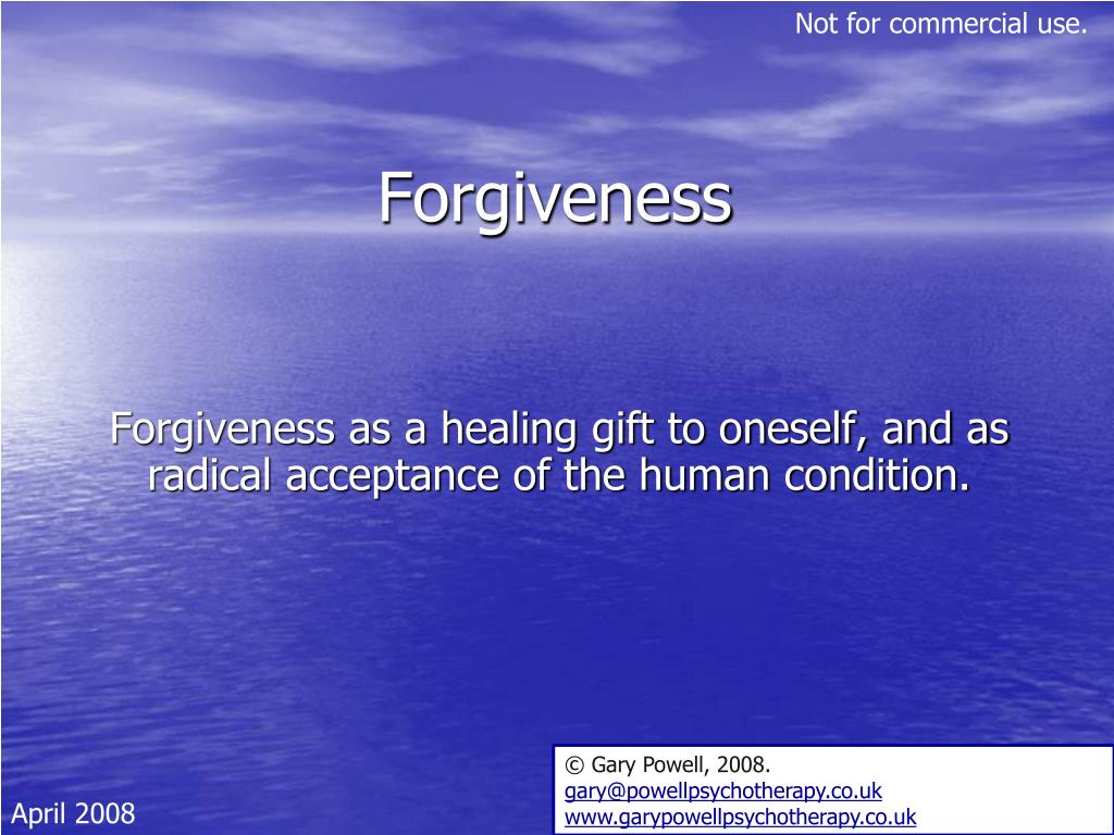 PPT - Forgiveness PowerPoint Presentation, free download - ID:1019332