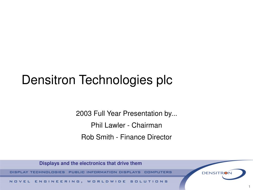 PPT - Densitron Technologies plc PowerPoint Presentation, free download ...