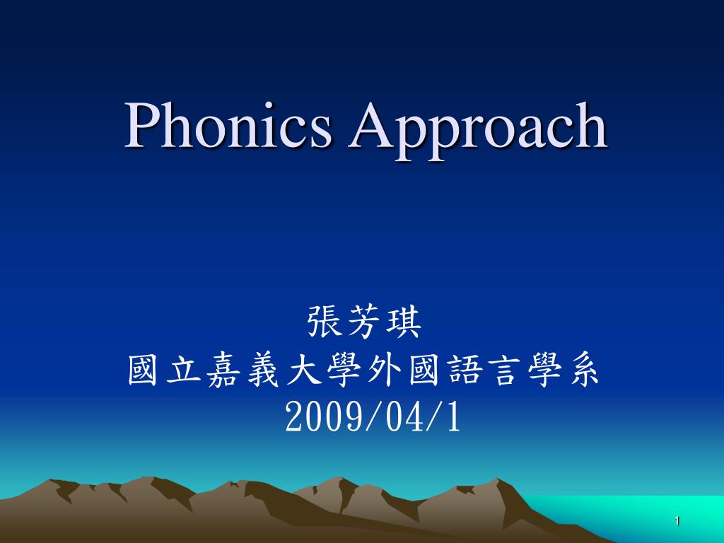 PPT - Phonics Approach PowerPoint Presentation, free download - ID:1020448