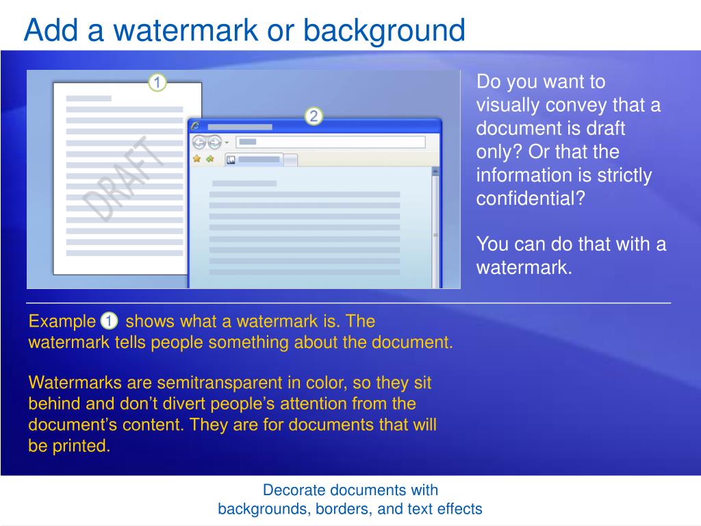 PPT - Add a watermark or background PowerPoint Presentation, free ...