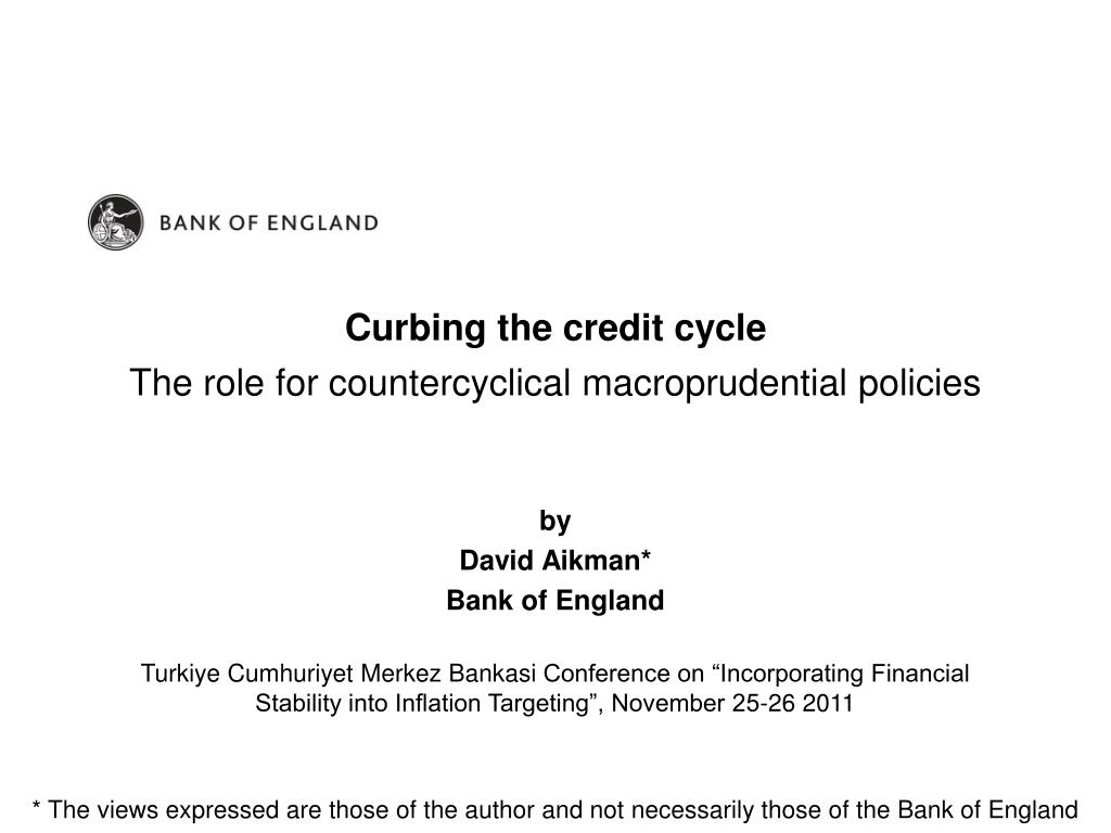 PPT - Curbing the credit cycle PowerPoint Presentation, free download ...