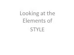 PPT - The Elements of style PowerPoint Presentation, free download - ID ...