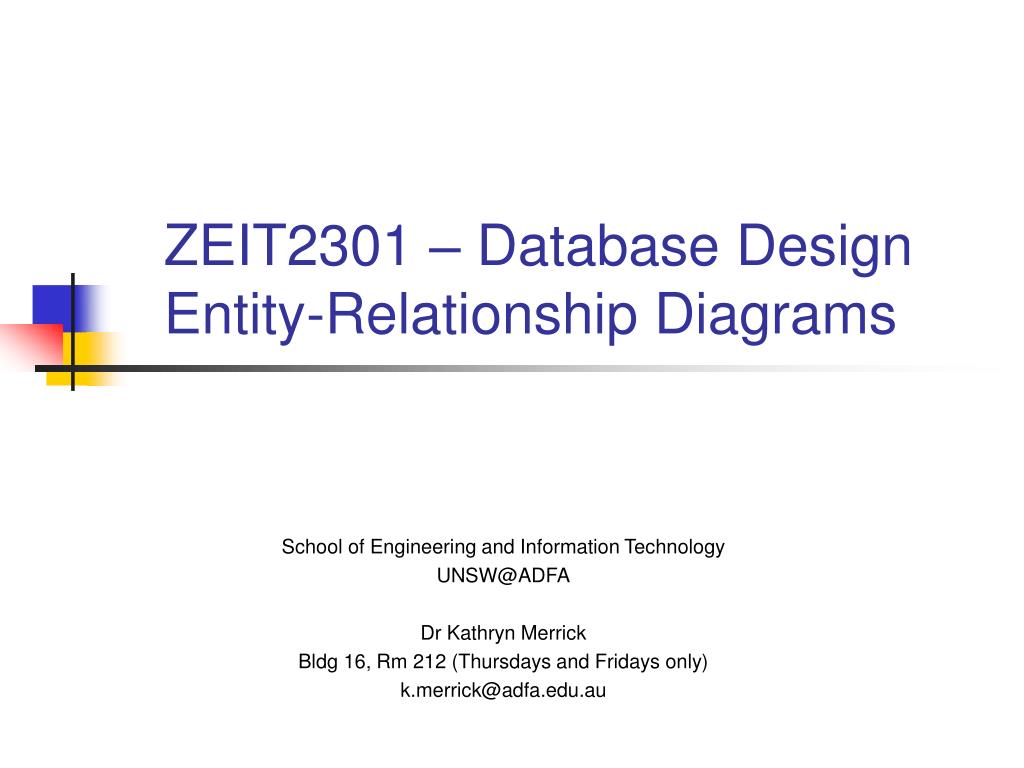 PPT - Database Design and Entity-Relationship Diagrams Workshop ...