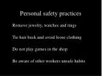 PPT - Personal Safety & Security Safety Tips PowerPoint Presentation ...