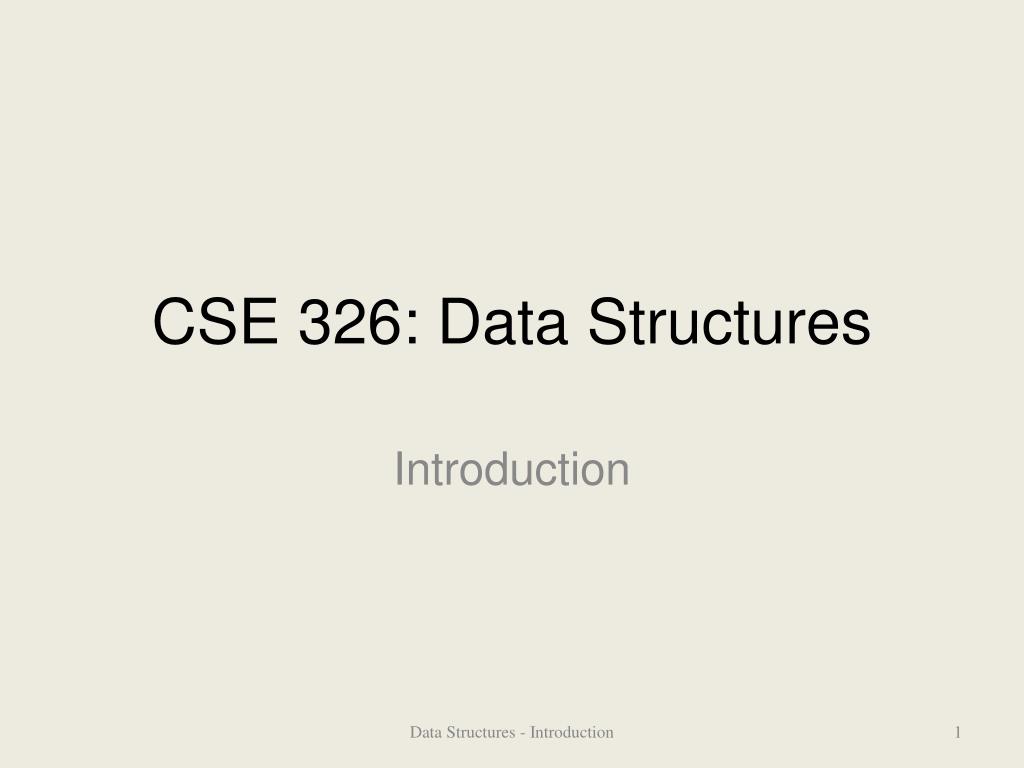Ppt Cse 326 Data Structures Powerpoint Presentation Free Download Id 1027822