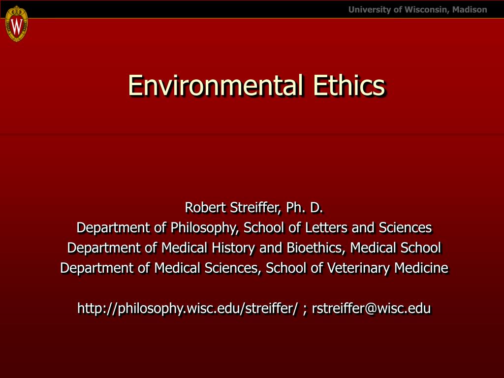 PPT - Environmental Ethics PowerPoint Presentation, free download - ID ...