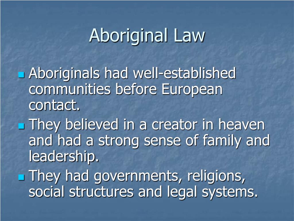 PPT - Aboriginal Law PowerPoint Presentation, free download - ID:1028308