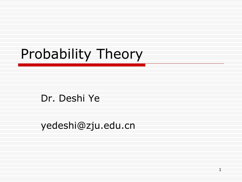 PPT - Probability Theory PowerPoint Presentation, free download - ID ...