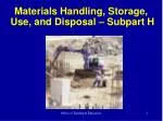 PPT - Subpart H PowerPoint Presentation, free download - ID:7013139