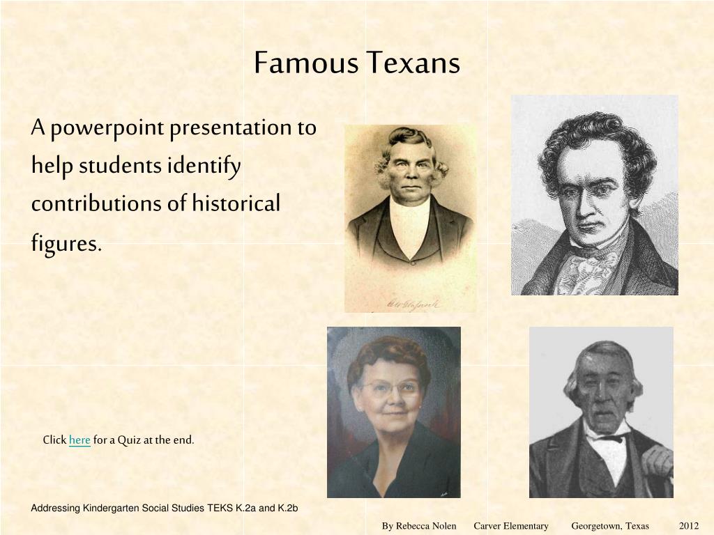 PPT - Famous Texans PowerPoint Presentation, free download - ID:1030822