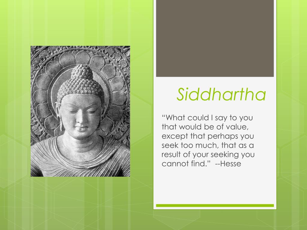 PPT - Siddhartha PowerPoint Presentation, free download - ID:1031548