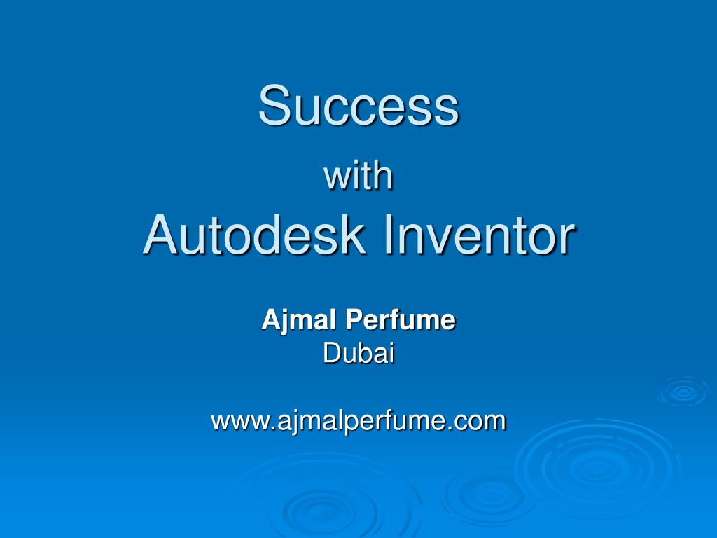 PPT - Success with Autodesk Inventor PowerPoint Presentation, free ...