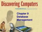 PPT - Chapter 9 Database Management Systems PowerPoint Presentation ...