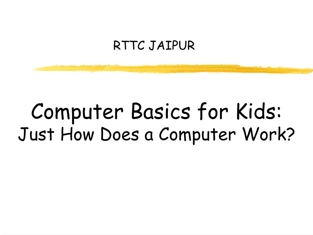 PPT - Computer Basics for Kids: Understanding the Parts and Functions ...