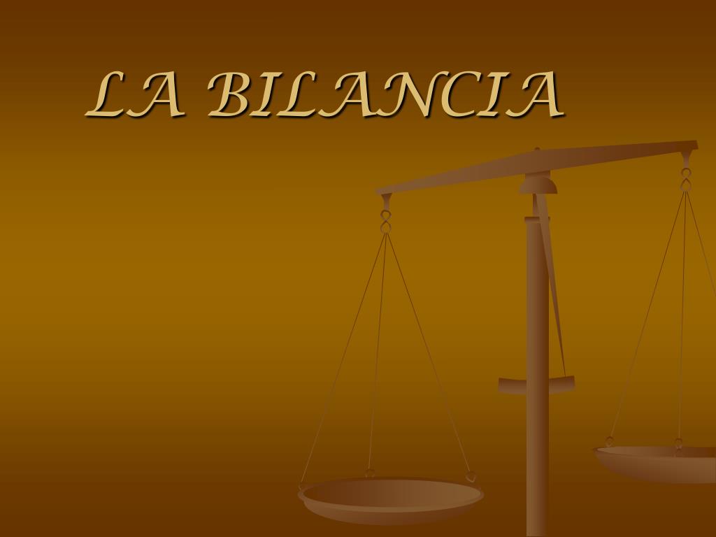 PPT - LA BILANCIA PowerPoint Presentation, free download - ID:1036682