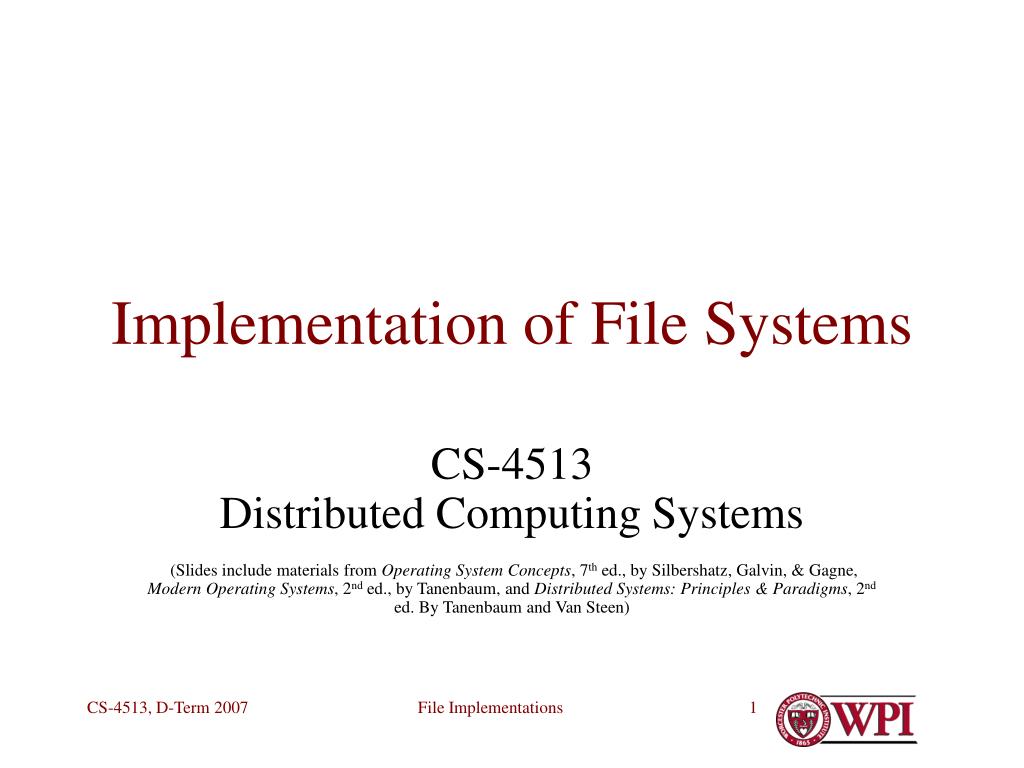 PPT - Implementation of File Systems PowerPoint Presentation, free ...