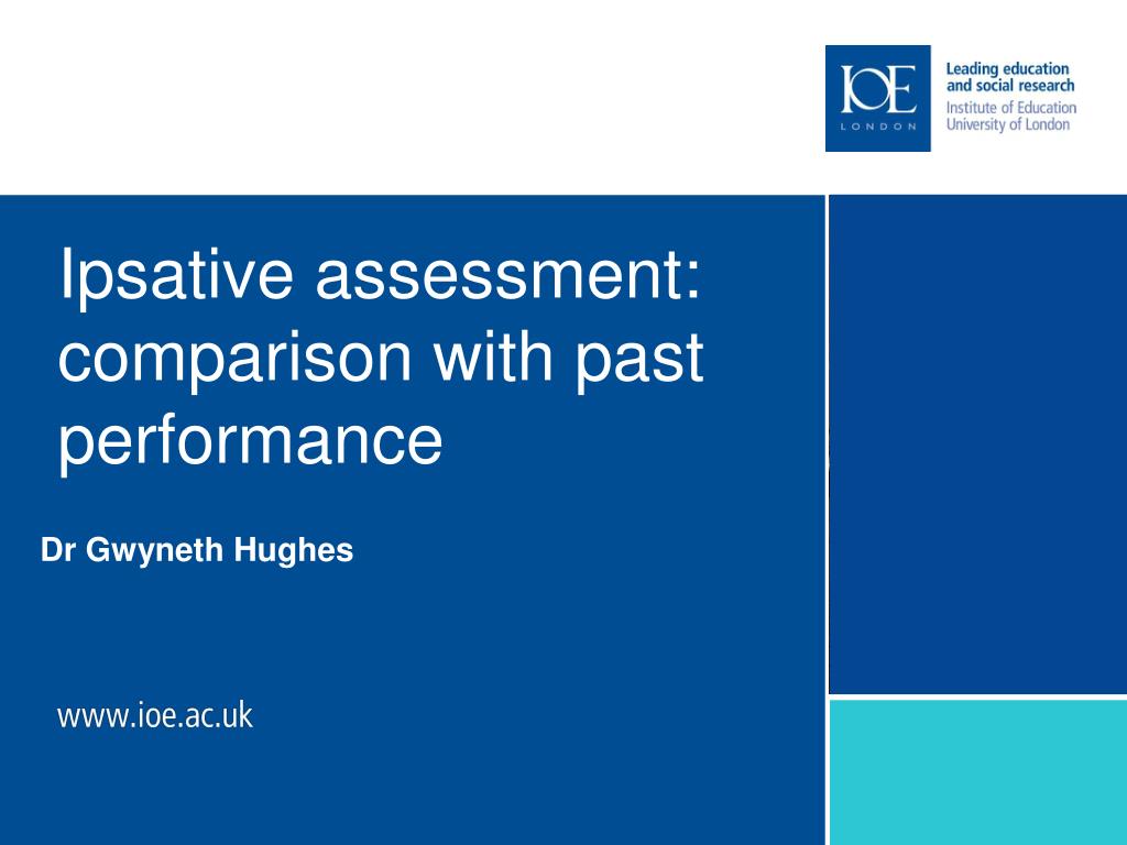 PPT - Ipsative assessment: comparison with past performance PowerPoint ...