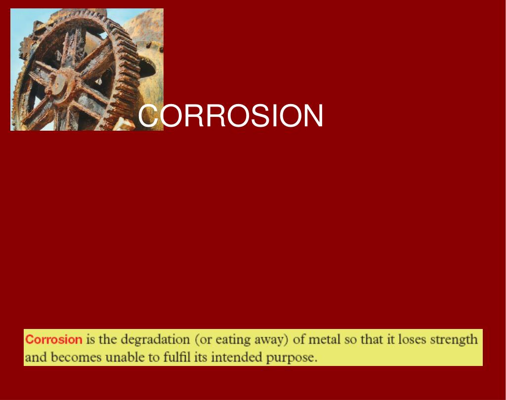 PPT - CORROSION PowerPoint Presentation, free download - ID:1038681