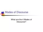 PPT - The Four Modes of Discourse PowerPoint Presentation, free ...