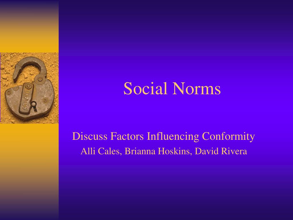 PPT - Social Norms PowerPoint Presentation, free download - ID:1043103