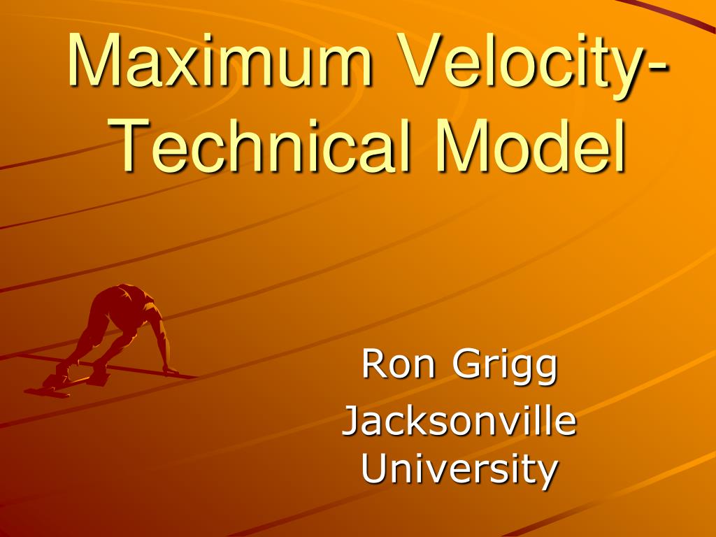 PPT - Mastering Maximum Velocity Running Techniques PowerPoint ...
