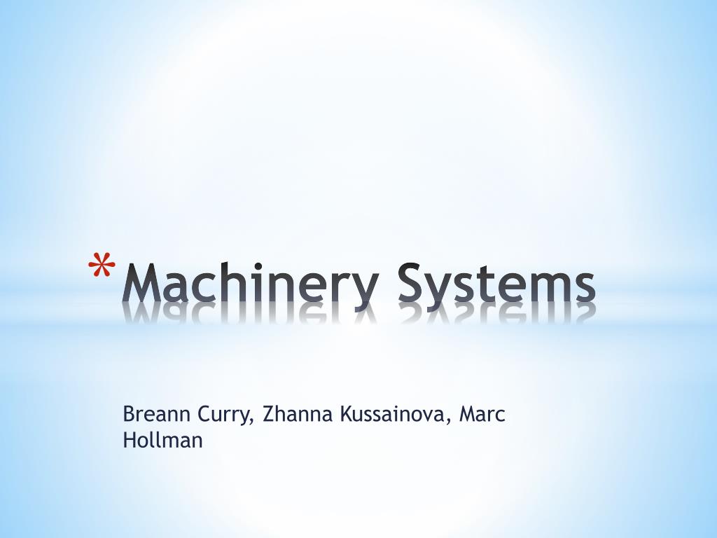 PPT - Machinery Systems PowerPoint Presentation, free download - ID:1046225