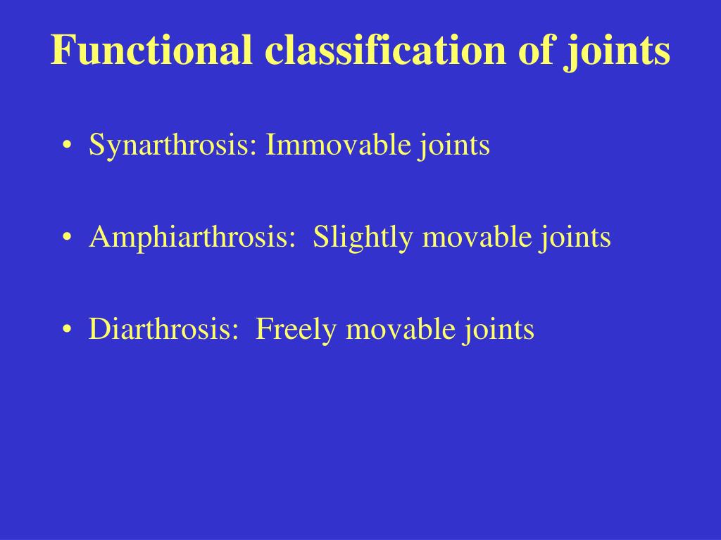 PPT - Functional classification of joints PowerPoint Presentation, free ...