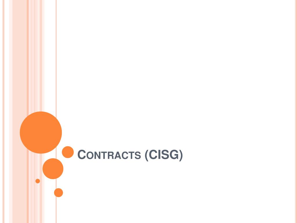 PPT - Contracts (CISG) PowerPoint Presentation, free download - ID:1047050